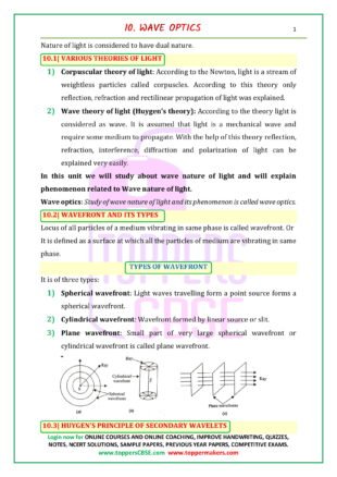 CBSE Class 12 Physics Notes of Chapter 10 | Toppers CBSE | Online ...