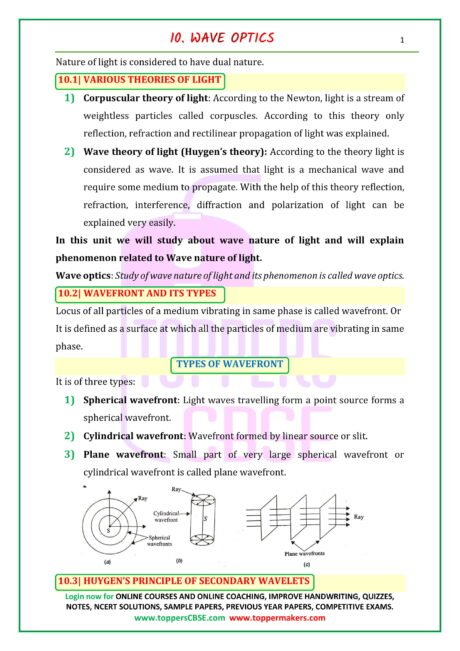 CBSE Class 12 Physics Notes of Chapter 10 | Toppers CBSE | Online ...