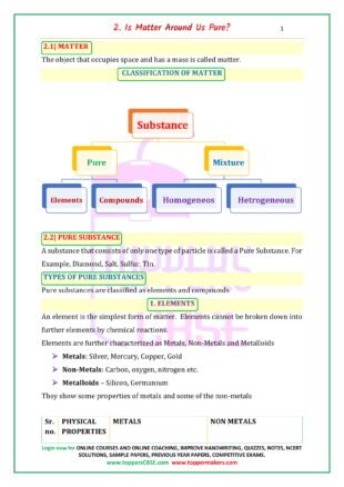 CBSE Class 9 Science Notes download in PDF | Toppers CBSE
