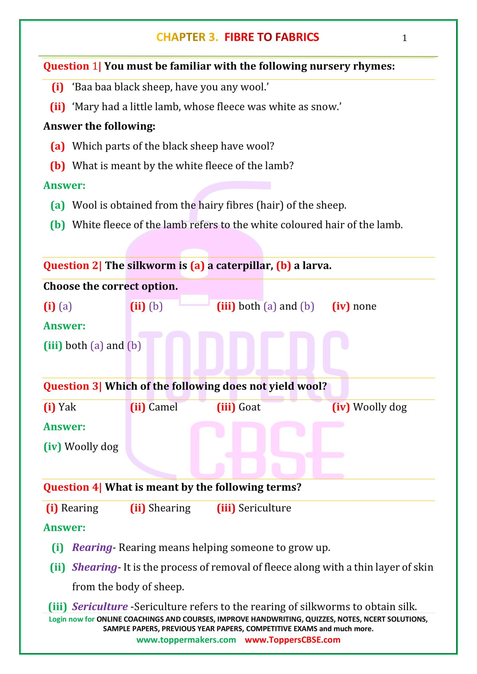 NCERT Solutions Class 7 Science | Toppers CBSE | Online Coaching,NCERT ...