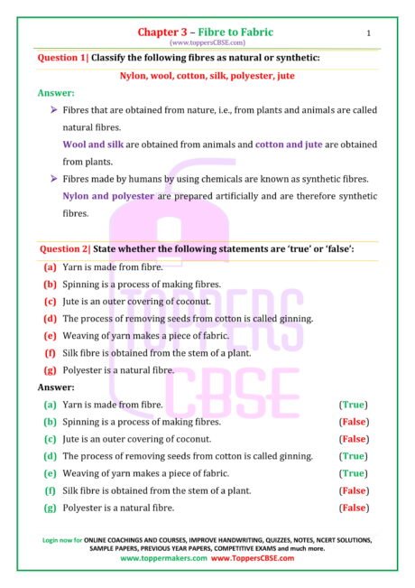 NCERT solutions Class 6 Science download in PDF | Toppers CBSE | Online ...