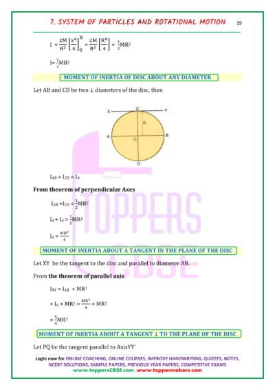 CBSE class 11 Physics Notes Chapter 7. System of Particles and ...