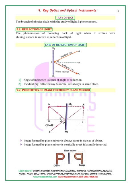 CBSE Class 12 Physics Notes of Chapter 9 | Toppers CBSE | Online ...