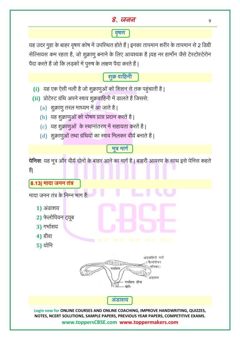 Class 10 Science notes in Hindi Chapter 8. जीव जनन कैसे करते है ...